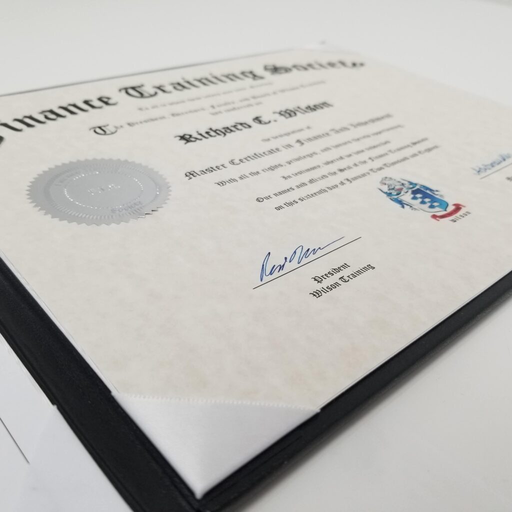 Exam Certificate - Accredited Certification Institute
